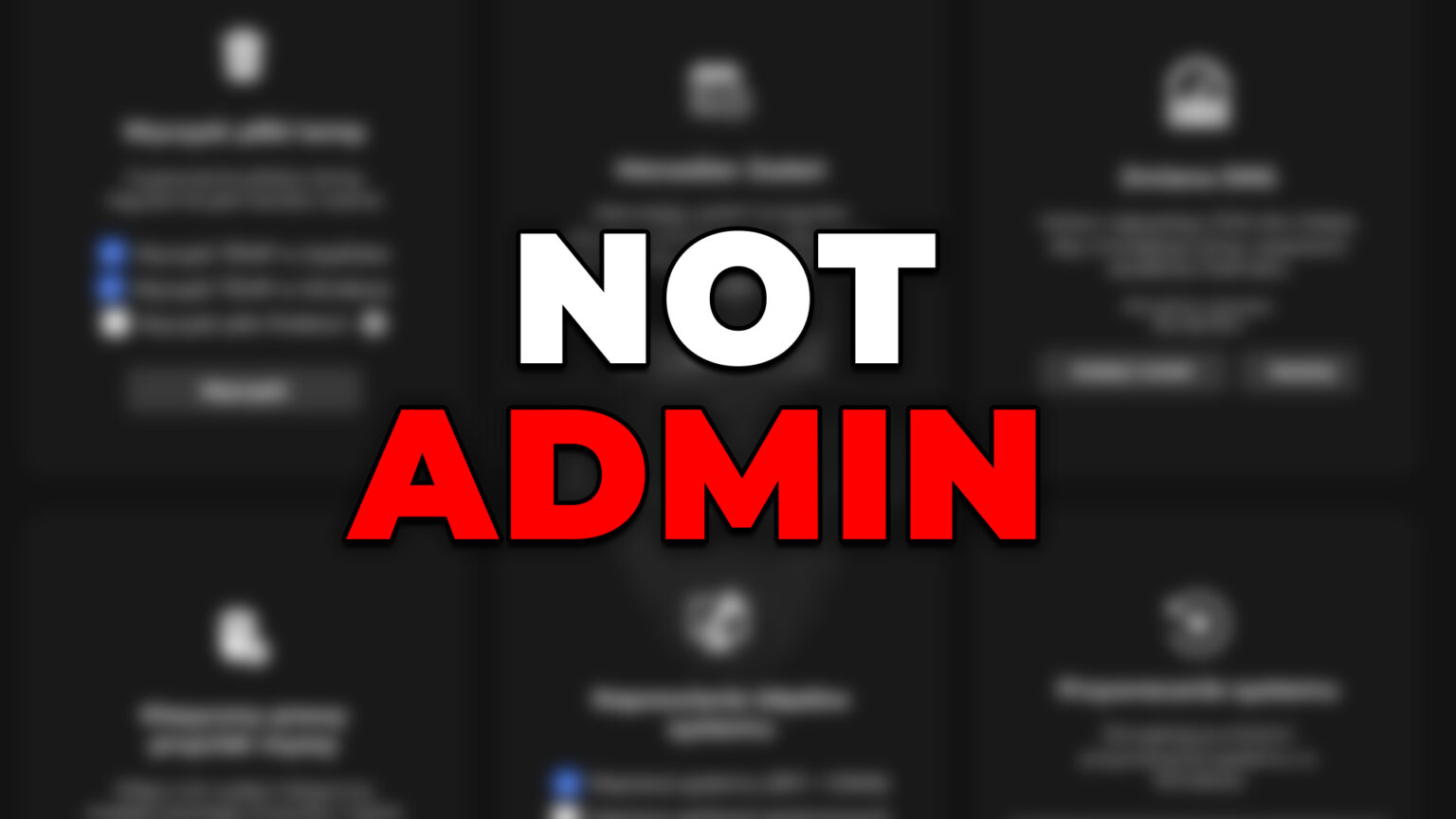 Not admin account - SmoothWizard